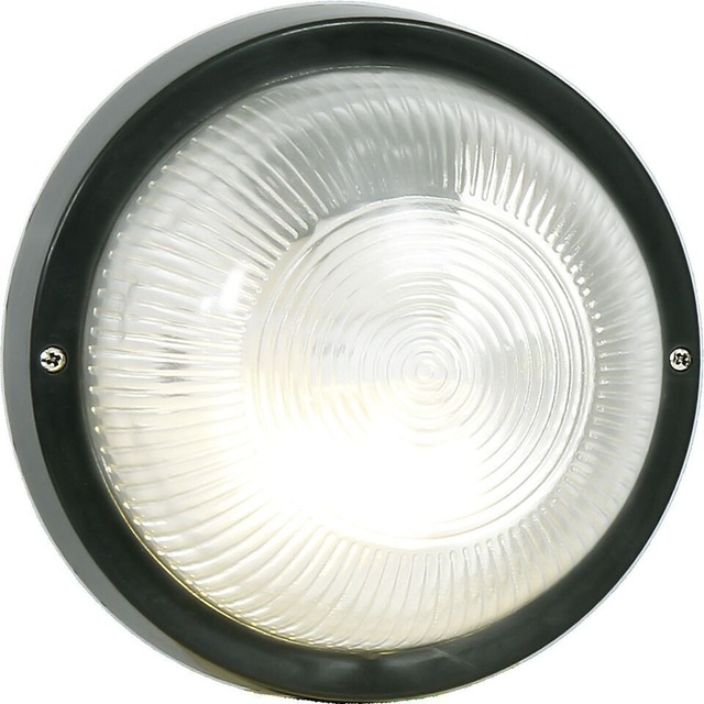 PVC Bulkhead with Clear Glass Black - Electro Dynamics