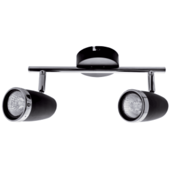 Black and Polished Chrome Spotlight - Electro Dynamics