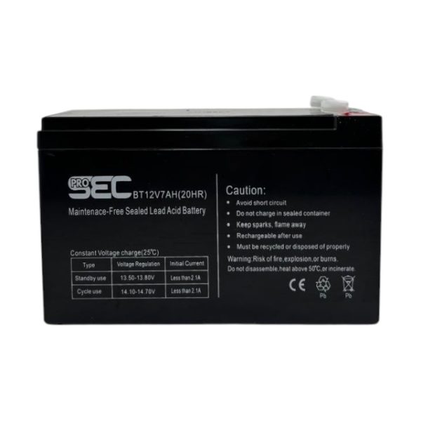 12V 7Ah Lead Acid Battery - Electro Dynamics
