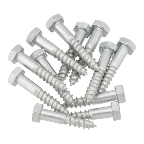Galvanised Coach Screws 10pce - Electro Dynamics