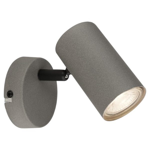 Sandy Grey Single Metal Spotlight - Electro Dynamics