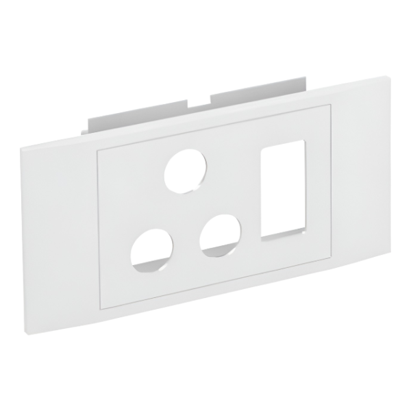 White Single Socket Cover Plate - Electro Dynamics