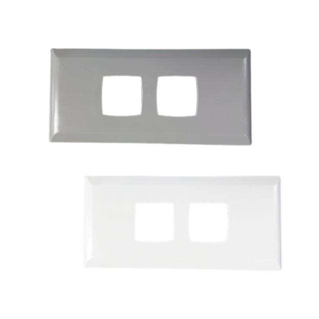 Clipsal Twin Plastic Cover and Cradle - Electro Dynamics