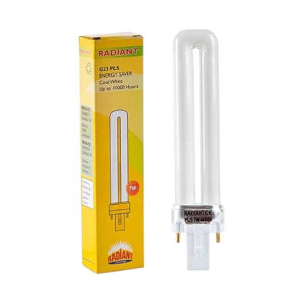 7W G23 CFL Fluorescent Bulb Cool White - Electro Dynamics